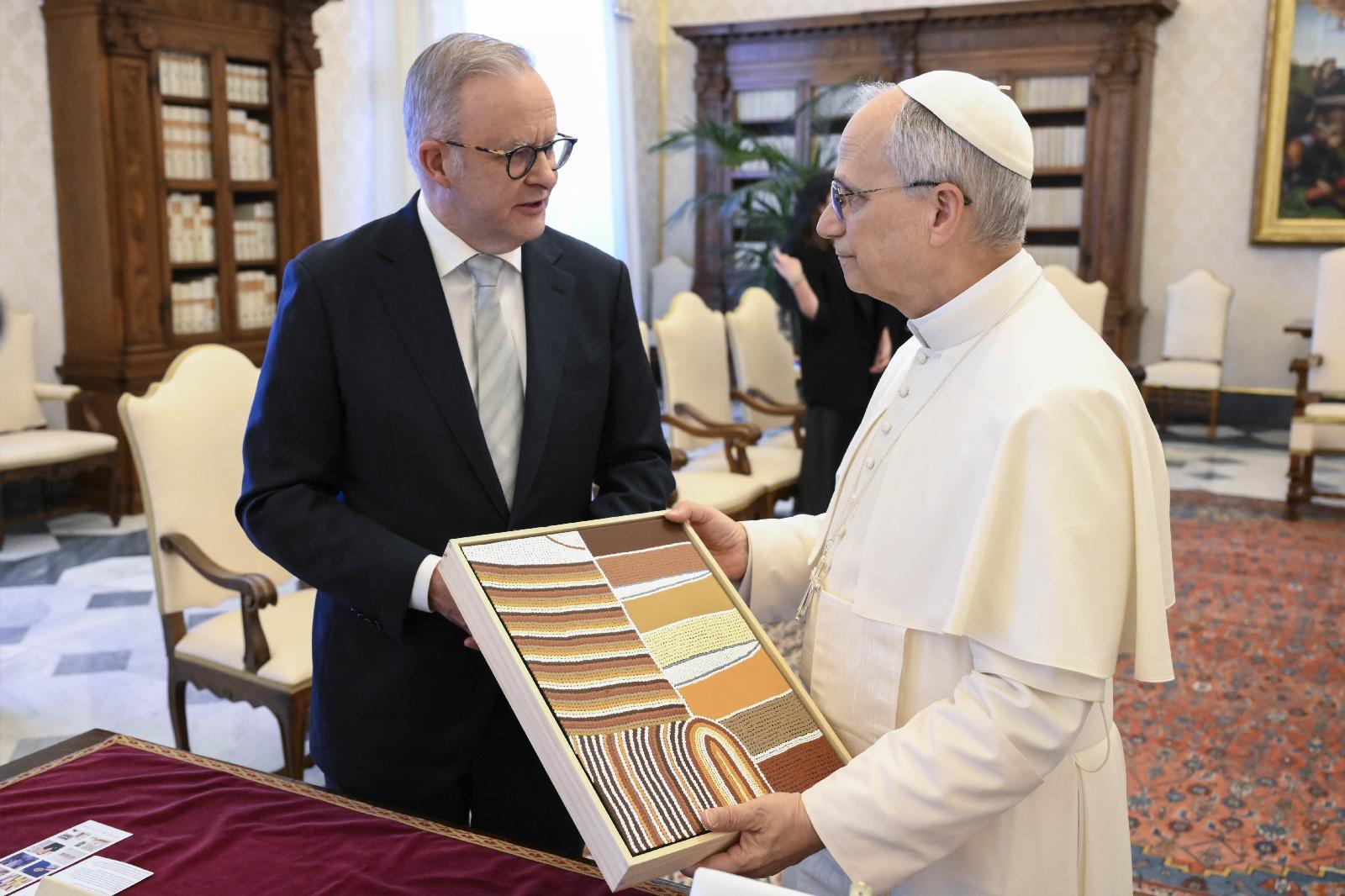 PM meets with Pope Leo, invites him to Australia… | Melbourne Catholic
